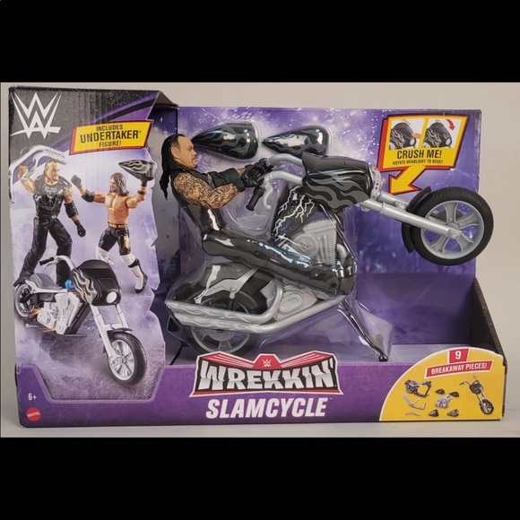 WWE | Toys | Wwe Wrekkin Slamcycle With The Undertaker Mattel 6 Inch ...